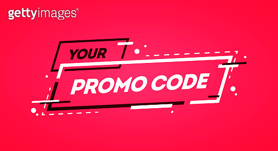 Modern vector illustration promo code, coupon banner design in flat ...