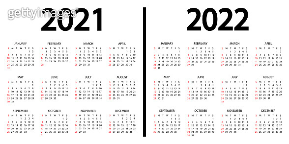 Calendar 2021-2022. The week starts on Sunday. 2021 and 2022 annual ...