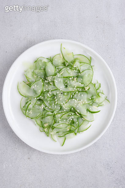 Salad Timun Jepang. Japanese cucumber salad with sesame seed or ...