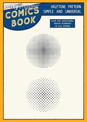 Set of Comics halftone patterns. Classic comic book design elements ...
