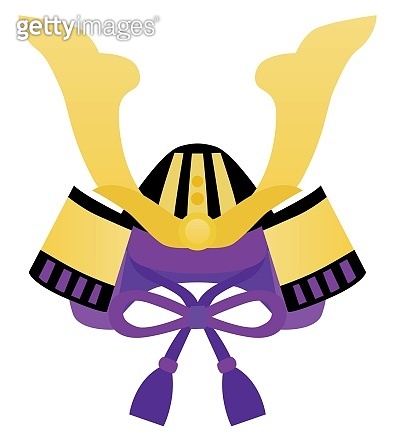 Purple samurai helmet called "Kabuto" of Children's Day. (1330300103 ...
