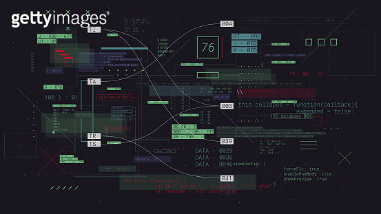 Programming Futuristic Cyberspace With Binary Code Computer Technology Communication And Data