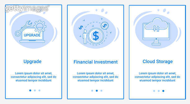Upgrade,Financial Investment and Cloud Storage 이미지 (1316107559) - 게티이미지뱅크