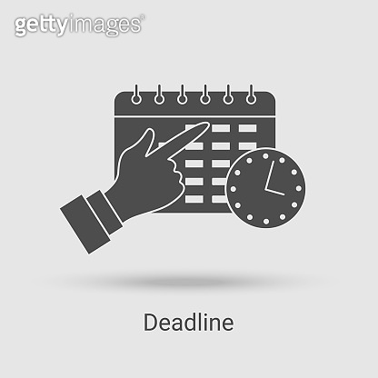 The Deadline and time control icon (1322799009) - 게티이미지뱅크