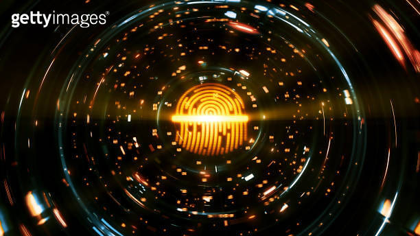 Digital fingerprint scanning verification process 이미지 (1323311181) - 게티 ...
