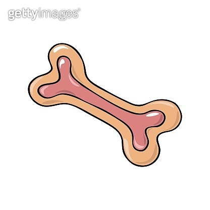 Cartoon rubber bone vector illustration. (1304868900) - 게티이미지뱅크
