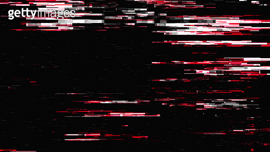 Hacked computer screen with glitch effect. Error templates with ...