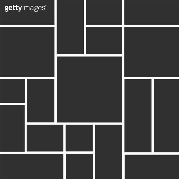Vector empty photo frame. Collage template. Frames for memory. 이미지 (1344777188) - 게티이미지뱅크