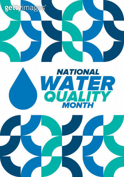 National Water Quality Month in August. Month of studying the water ...