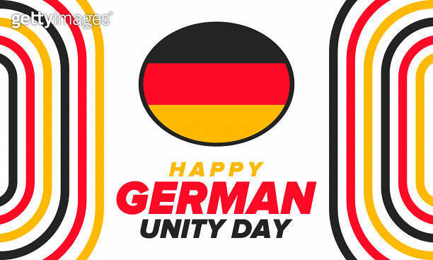 German Unity Day. Celebrated annually on October 3 in Germany. Happy ...