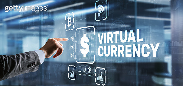 Virtual Currency Exchange Investment concept. Financial Technology ...