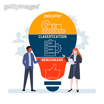 Flat design with people. ICB - Industry Classification Benchmark ...