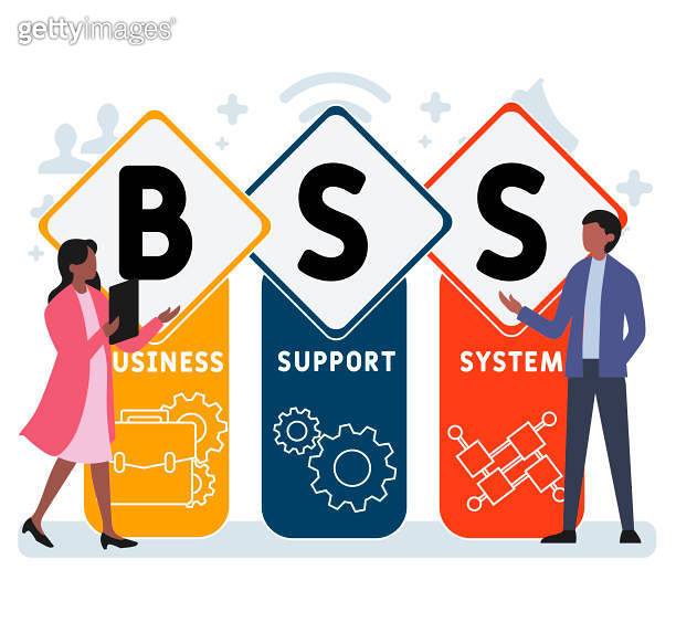 Flat design with people. BSS - Business Support System 이미지 (1302681157 ...