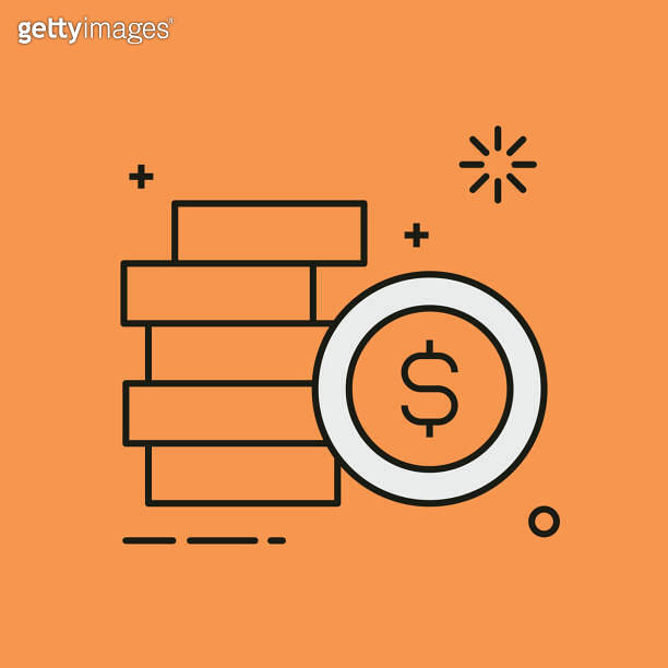 Finance colored single icon, editable. a dynamic and orderly design ...