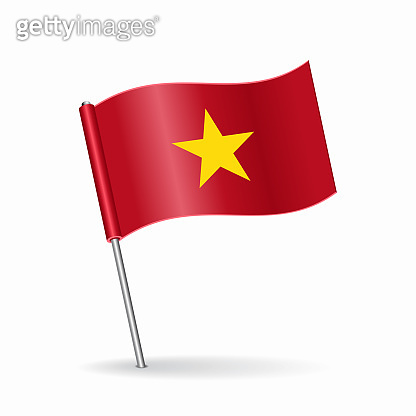 Vietnamese flag map pointer layout. Vector illustration. (1350086412) 일러스트, 무료 일러스트, 아이콘, 무료 아이콘 ...