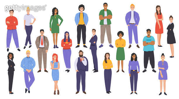 Multicultural group of people. People of different races and cultures ...