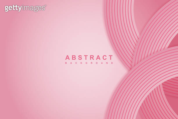 pink gradient background with 3d circle pink papercut layer 이미지 ...