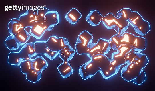 abstract background of cubes joined together 이미지 (1306215817) - 게티이미지뱅크