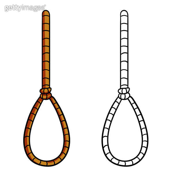 Gallows. Execution and punishment. Symbol of death and suffocation ...