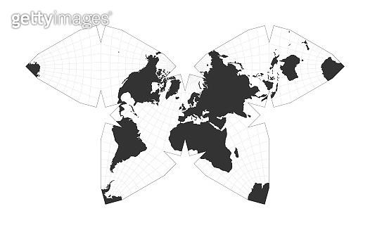 Map of The World. Steve Waterman's butterfly projection. (1303033916 ...