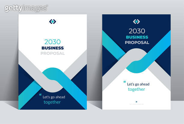 Modern Business Proposal Cover Design Template Concept stock ...