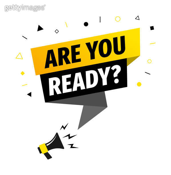 Are you ready banner template. Advertising design for social network ...