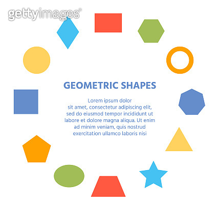 Geometric basic shape element figure circle banner 이미지 (1314437234 ...