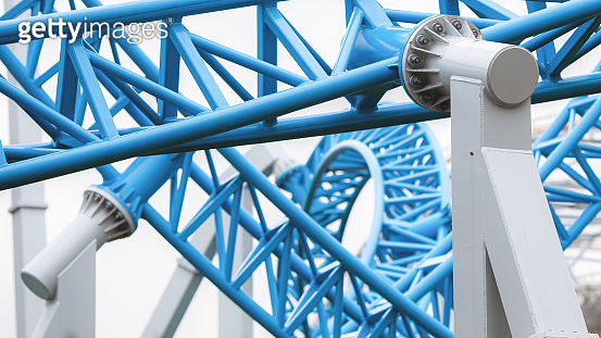Steel power bearing structures of the "Russian Mountains" roller ...