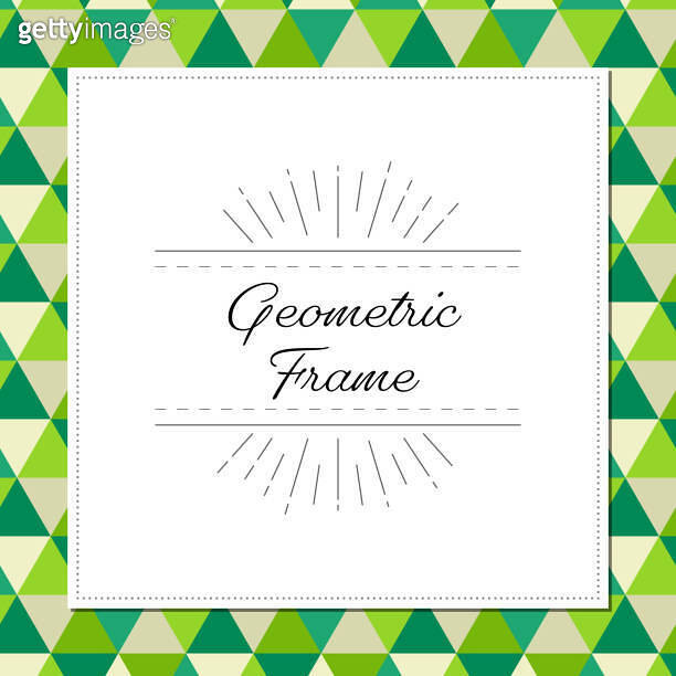 Modern geometric background frame illustration (vector, seamless ...