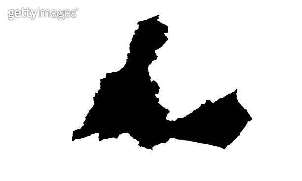 Black silhouette map of the city of kapenguria in Kenya 이미지 (1327232394 ...