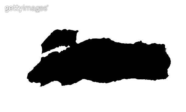 Black silhouette map of Alor Regency in Indonesia 이미지 (1327231470) - 게티 ...