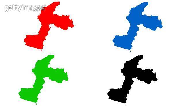 silhouette of map of Margibi County in Liberia 이미지 (1316934372) - 게티이미지뱅크