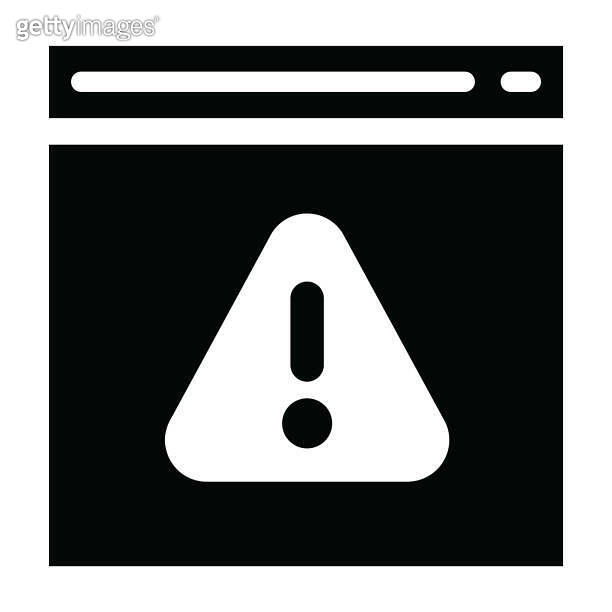 Alert, browser, error icon 이미지 (1320461407) - 게티이미지뱅크