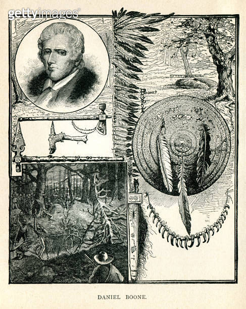 Daniel Boone American pioneer and frontiersman 1896