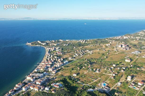 Aerial view of Yalova Cinarcik district with drone 이미지 (1338509662 ...