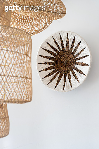 Home decor with natural materials at bohemian style room 이미지 ...