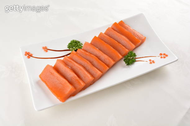 chinese sticky sweet brown sugar glutinous rice Nian gao in traditional ...