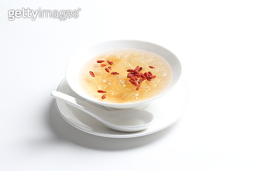 chilled double boiled fresh bird nest with hashima and wolf berries ...