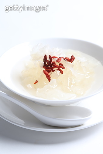 chilled double boiled fresh bird nest with hashima and wolf berries ...