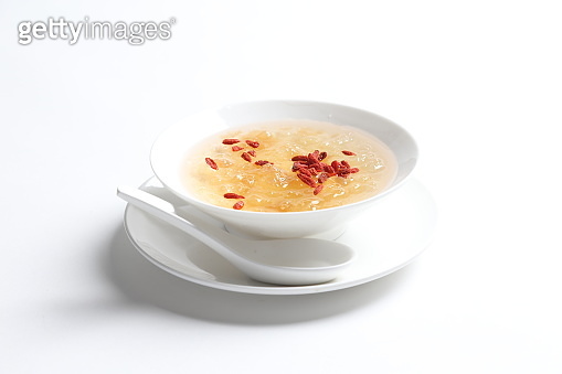 chilled double boiled fresh bird nest with hashima and wolf berries ...