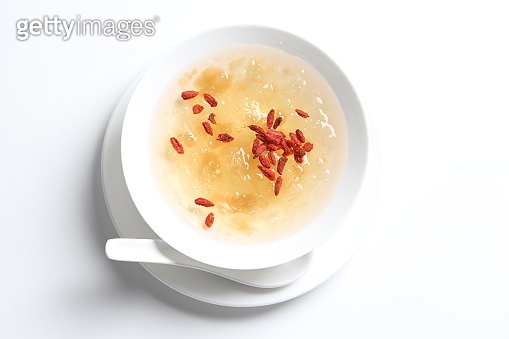 chilled double boiled fresh bird nest with hashima and wolf berries ...