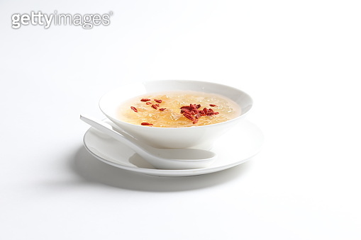 chilled double boiled fresh bird nest with hashima and wolf berries ...