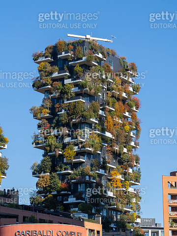 Milano, Italy. Bosco Verticale, view at the modern and ecological ...