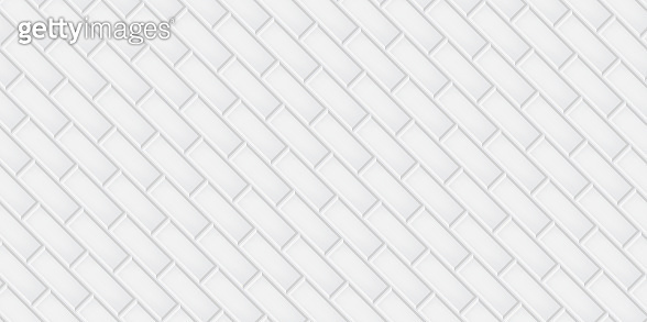 White ceramic tiles diagonal pattern texture abstract background vector ...