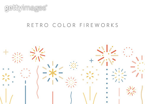 A set of simple line fireworks icons. (1318771084) 일러스트, 무료 일러스트, 아이콘 ...