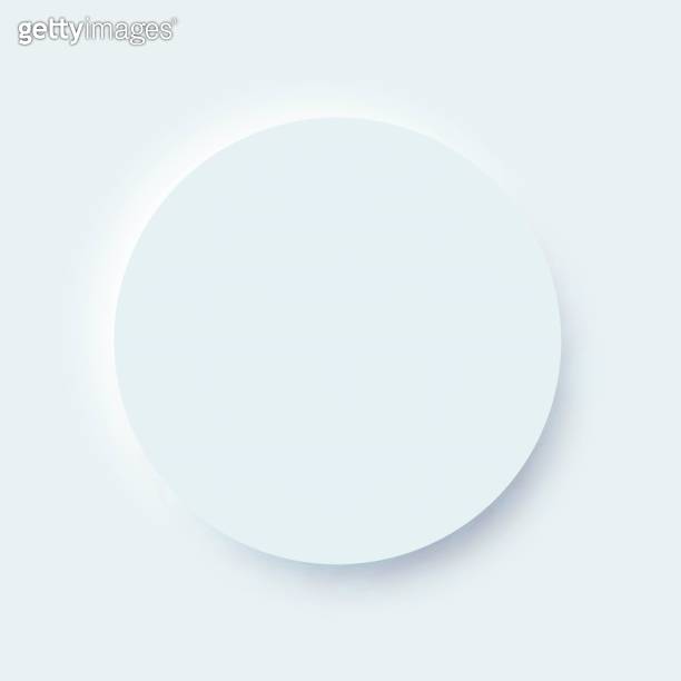 Vector neumorphic design UI circle element for mobile app and website ...