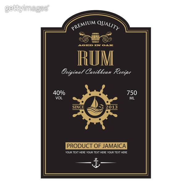 template rum label 이미지 (1311258889) - 게티이미지뱅크