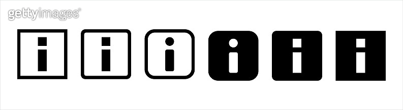 Information mark icon. Information marks vector icons set. Warning and ...