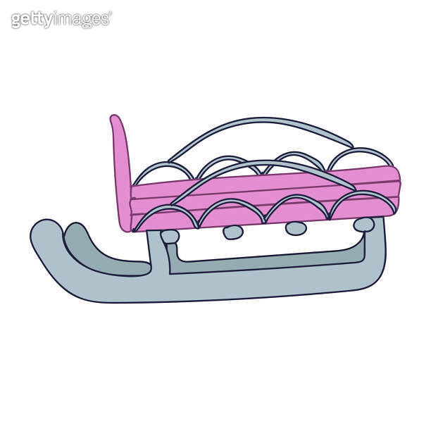 Violet-grey sled, doodle 이미지 (1361189893) - 게티이미지뱅크