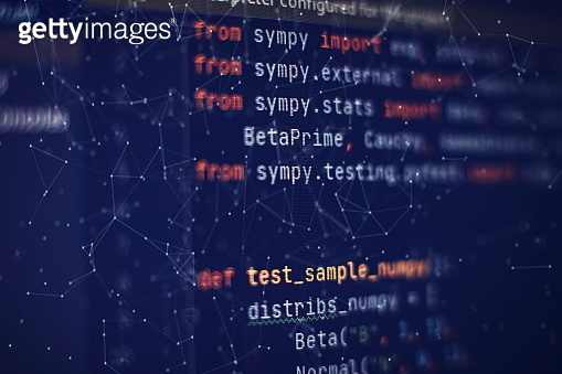 Server logs analysis. Closeup developing programming and coding technologies. Developer working ...